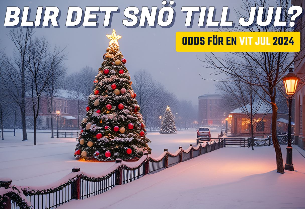 Blir det snö till jul 2024? Läs analysen & se odds för en vit jul i år!